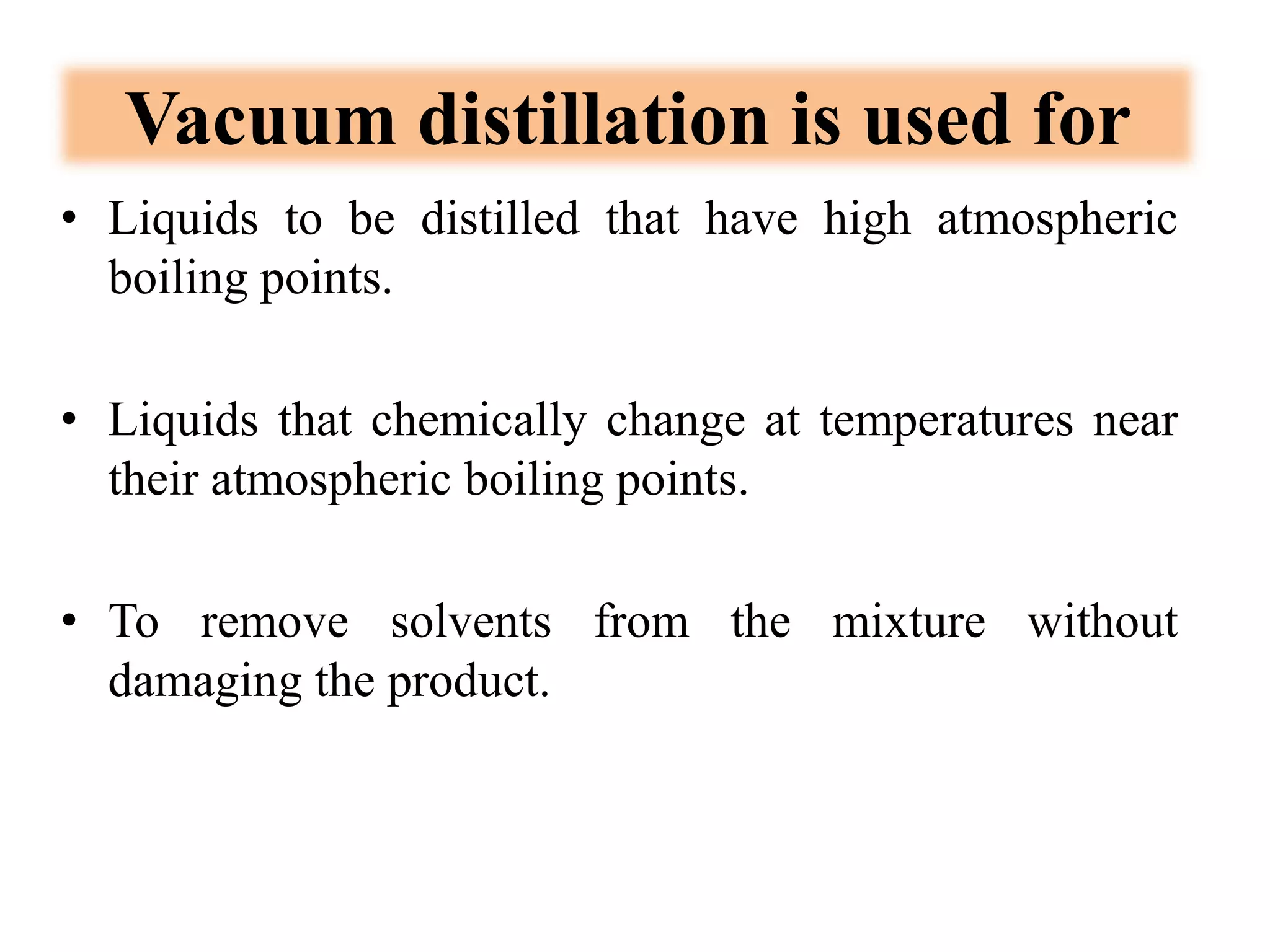 role of Vacuum distillation in refinery | PPTX