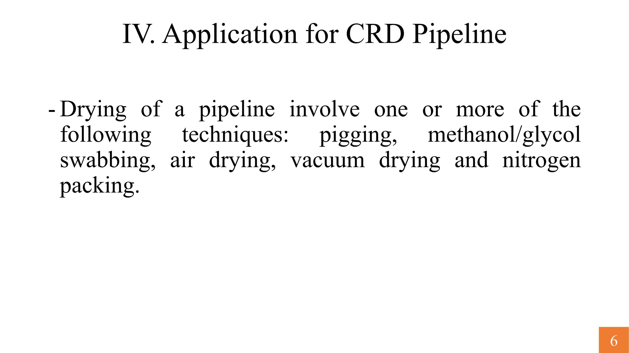 Vacuum drying in pipeline service | PPTX