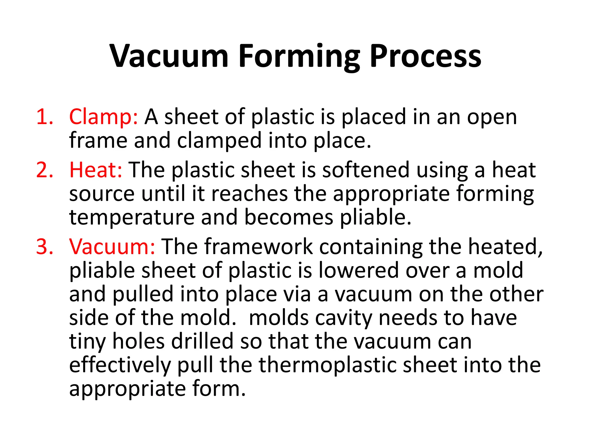 Vacuum Forming slides, process, types .pptx
