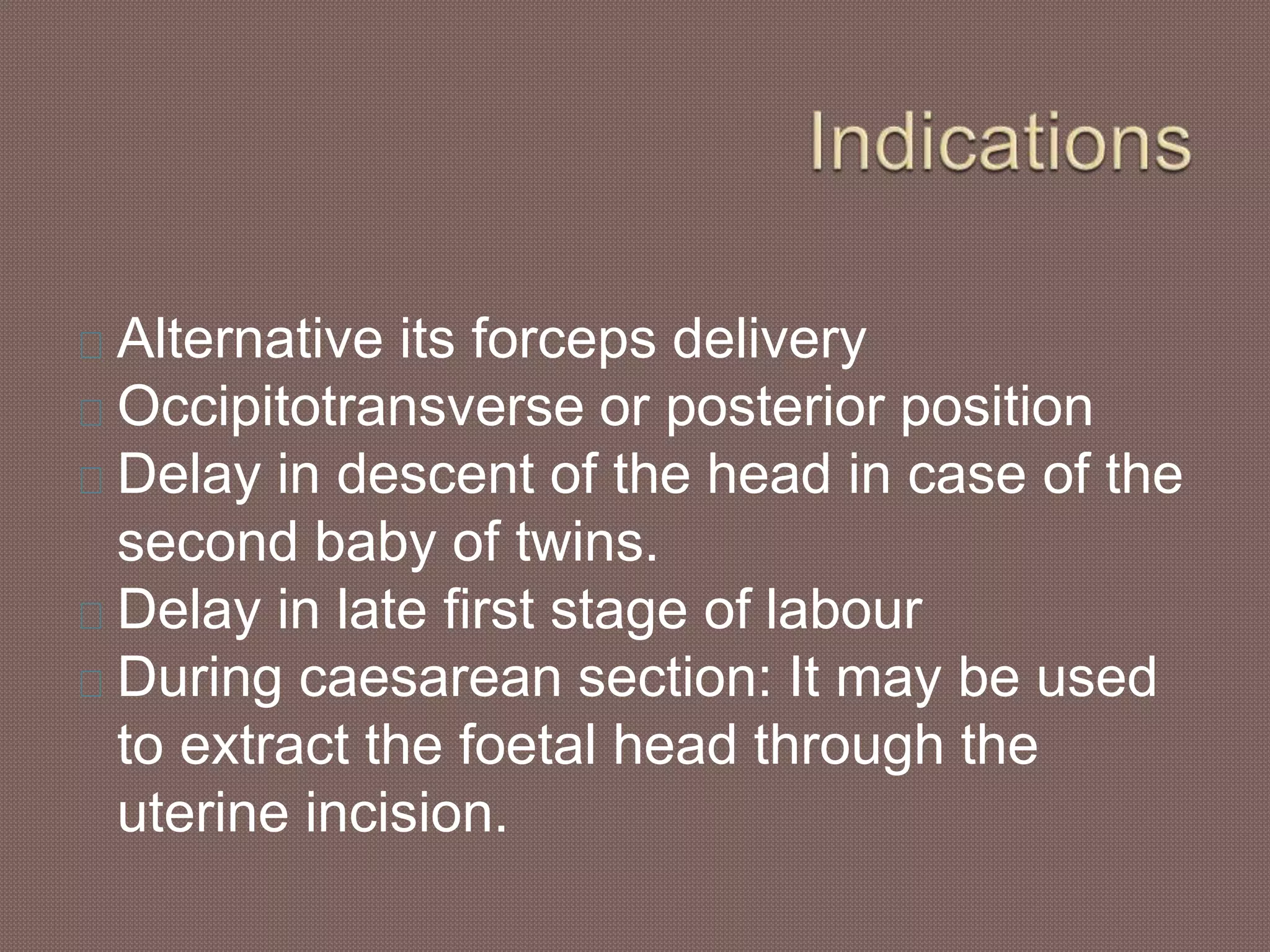 Vacuum extraction | PPTX