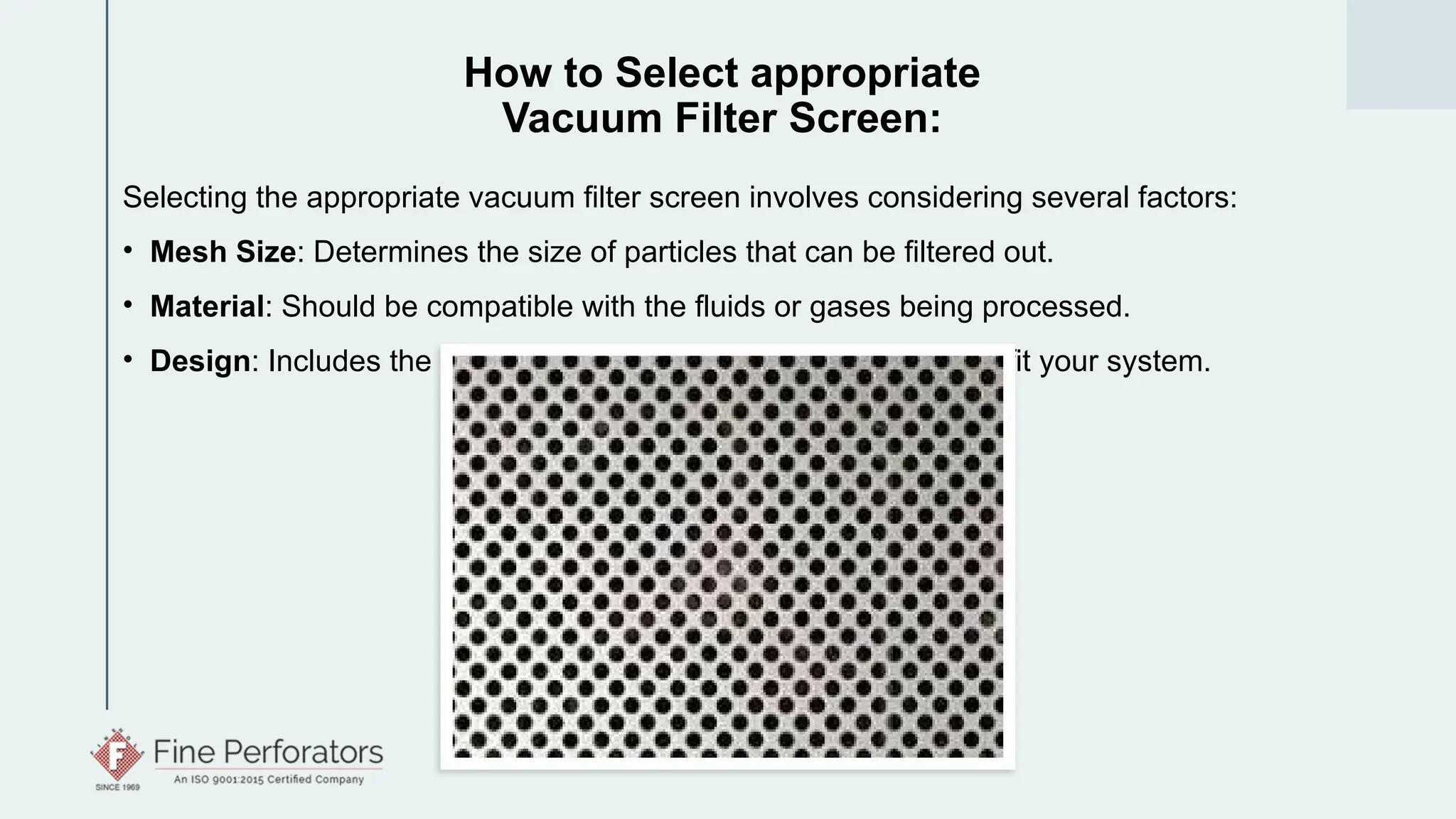 Vacuum Filter Screens Unveiled: Key Features and Benefits for the ...