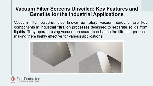 Vacuum Filter Screens Unveiled: Key Features and Benefits for the ...