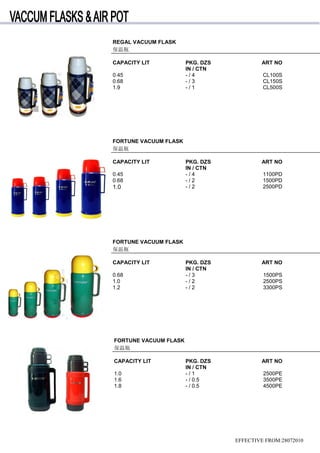 VACUUM FLASK & AIR POT | PDF