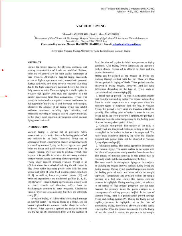 Vacuum frying (1) | PDF | Free Download