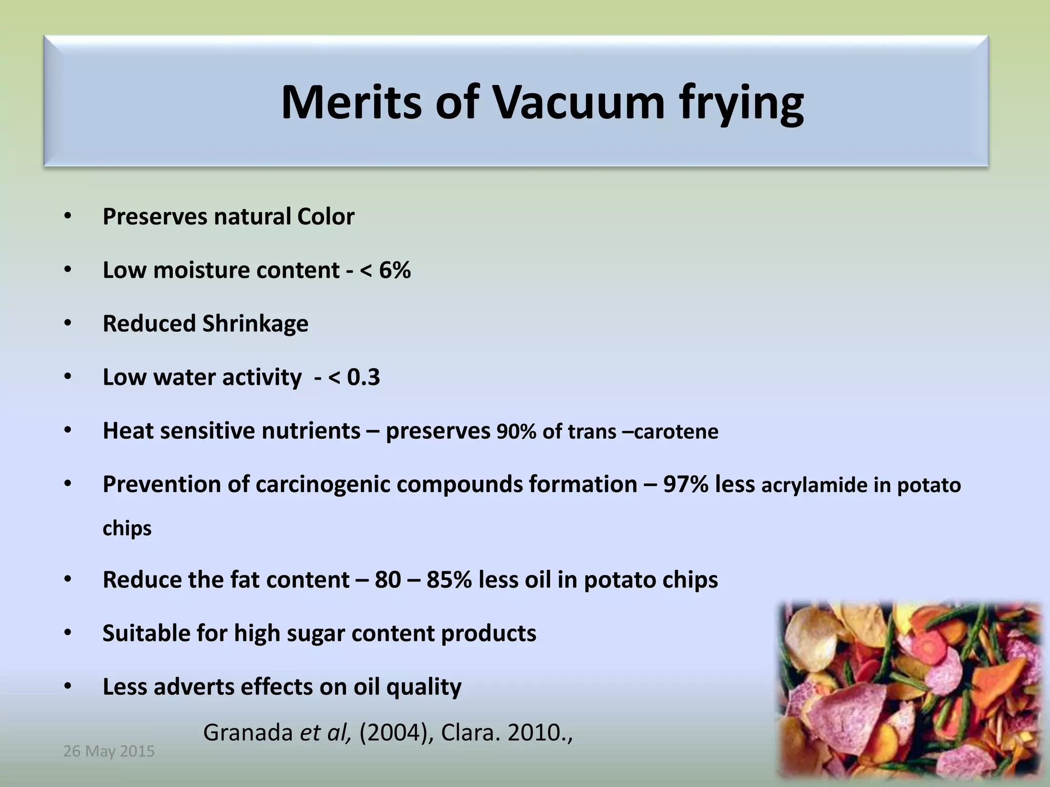 Vacuum frying technology | PPTX