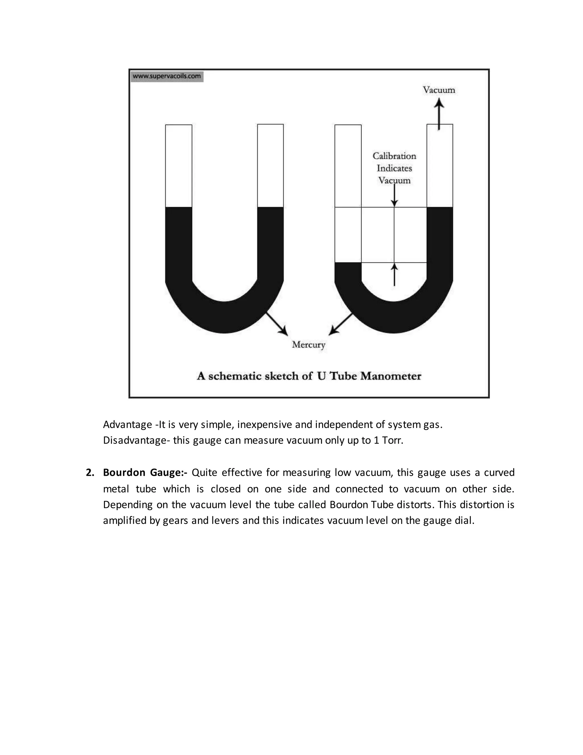 Vacuum Gauges Explained | DOCX