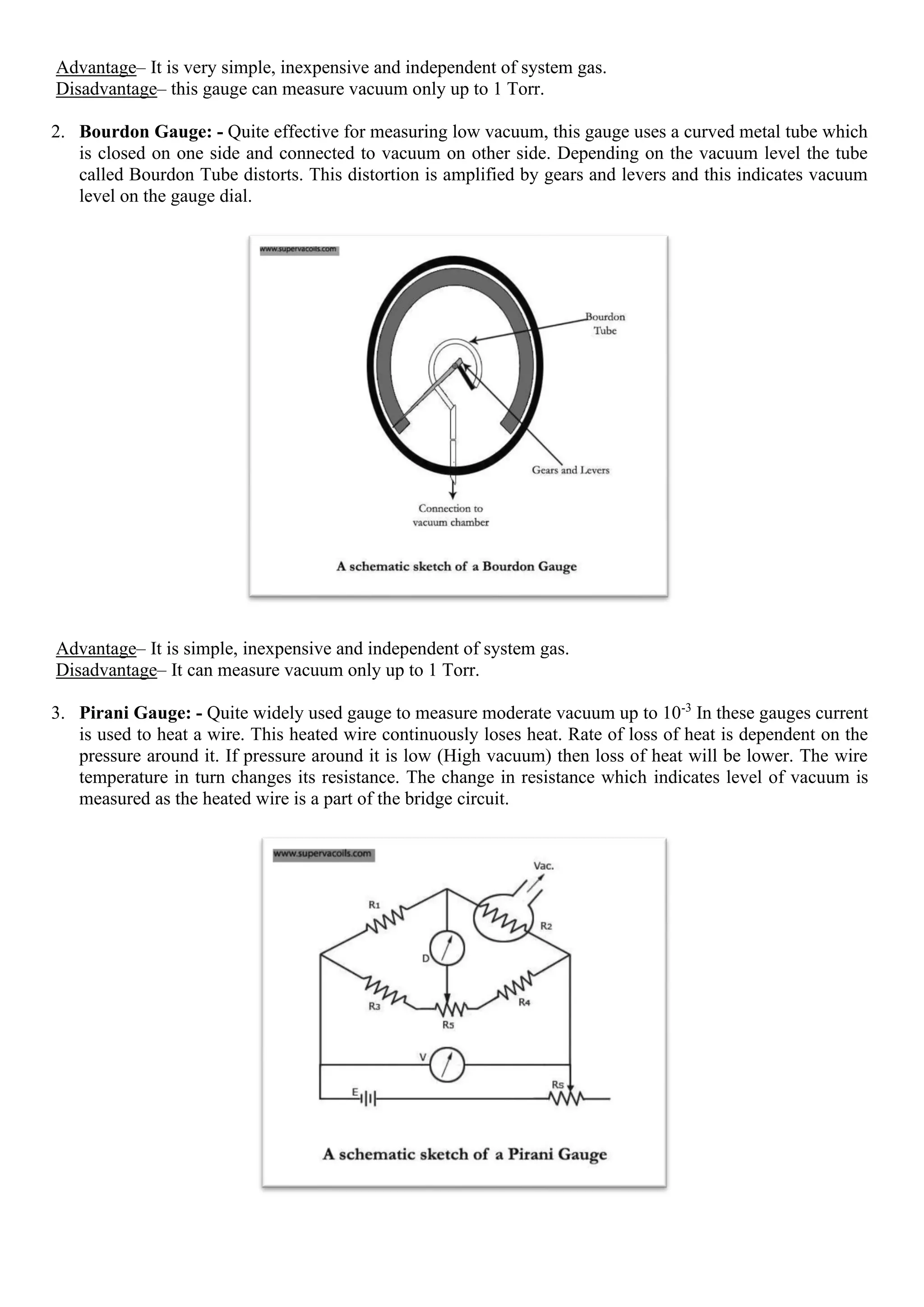 Vacuum gauges explained | PDF