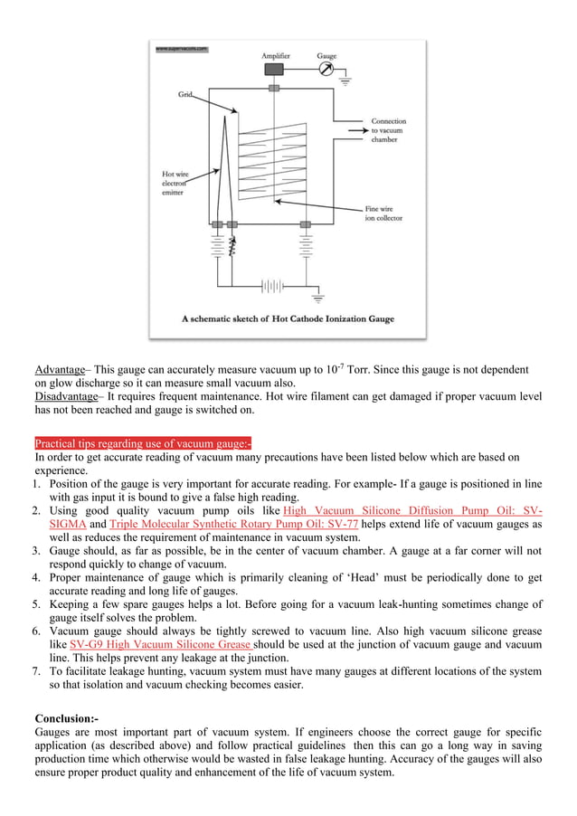 Vacuum gauges explained | PDF
