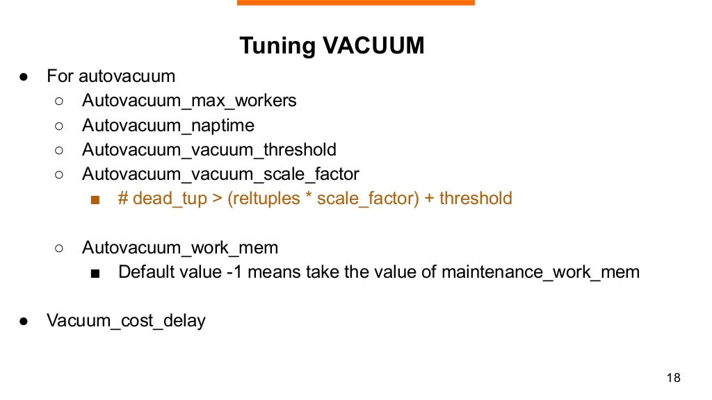 Vacuum In Postgresql