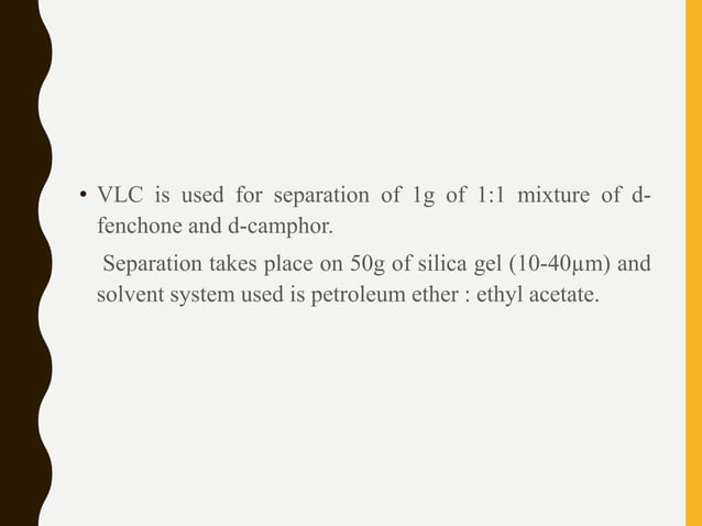 VACUUM LIQUID CHROMATOGRAPHY(VLC).pptx | Chemistry | Science