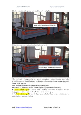 Vacuum membrane press machine's manual | PDF