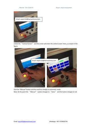 Vacuum membrane press machine's manual | PDF