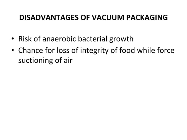 Vacuum Packing - Food Packaging Technology | PPTX | Home Appliances ...