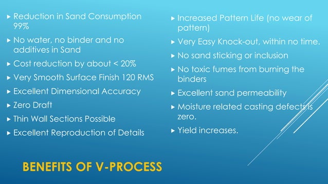Vacuum process casting (v process) | PDF