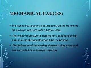 Vacuum pump gauges- types and applications | PPTX