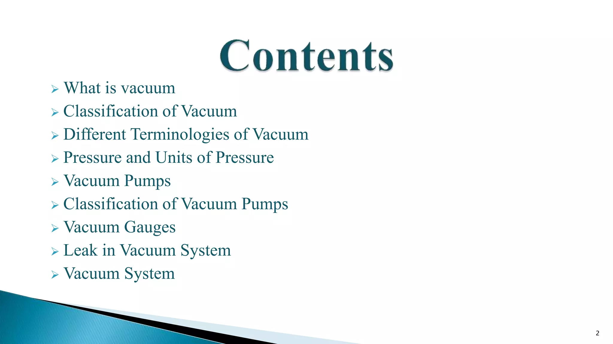 Vacuum system | PPTX