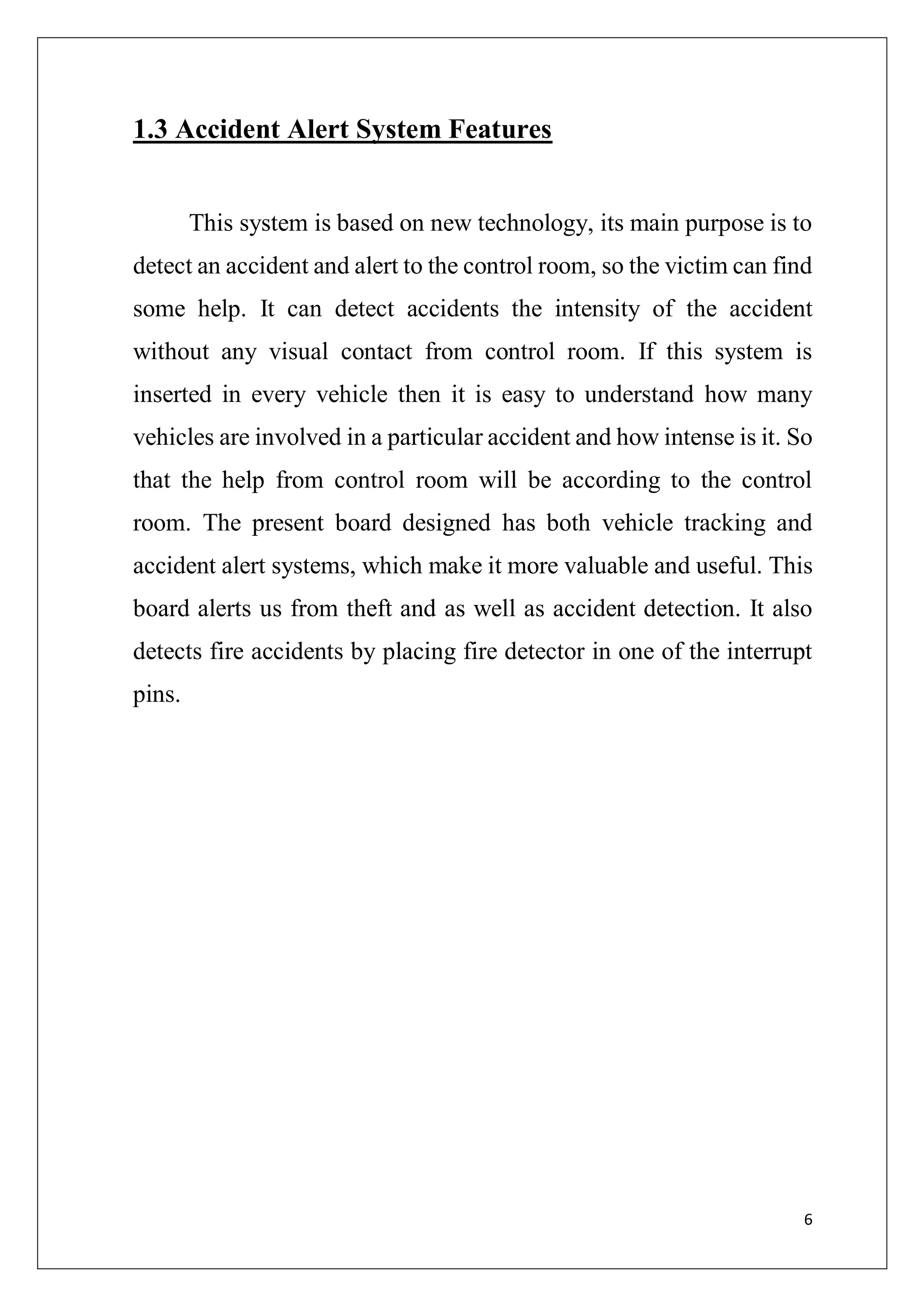 Vehicle accident detection system (VAD) | PDF