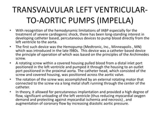 Ventricular assist device of cardiac Cathetherization | PPTX | Heart ...