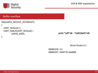 Vadim Bardakov - AVR & MSP exploitation | PPT