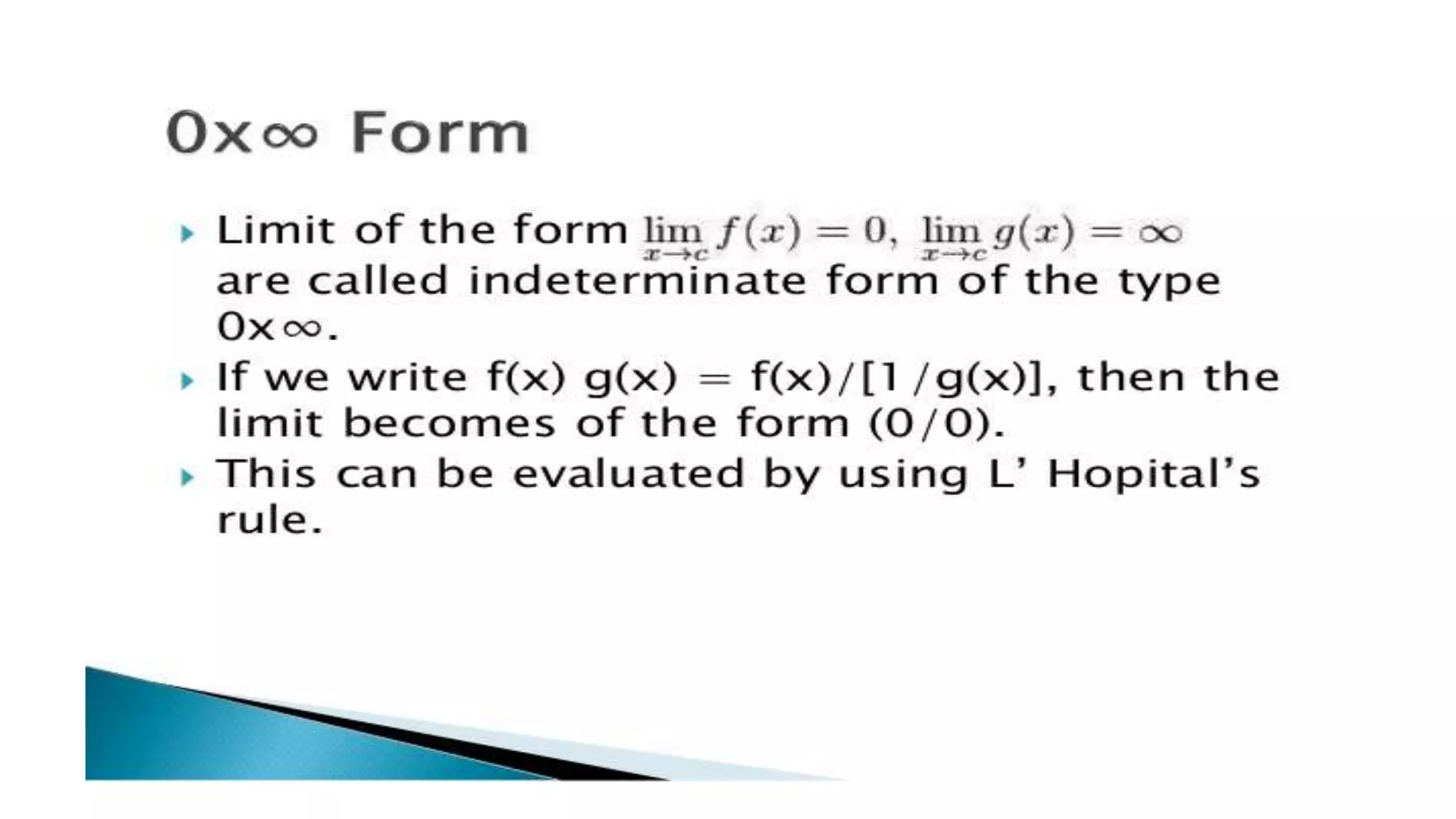 Indeterminate forms | PPT