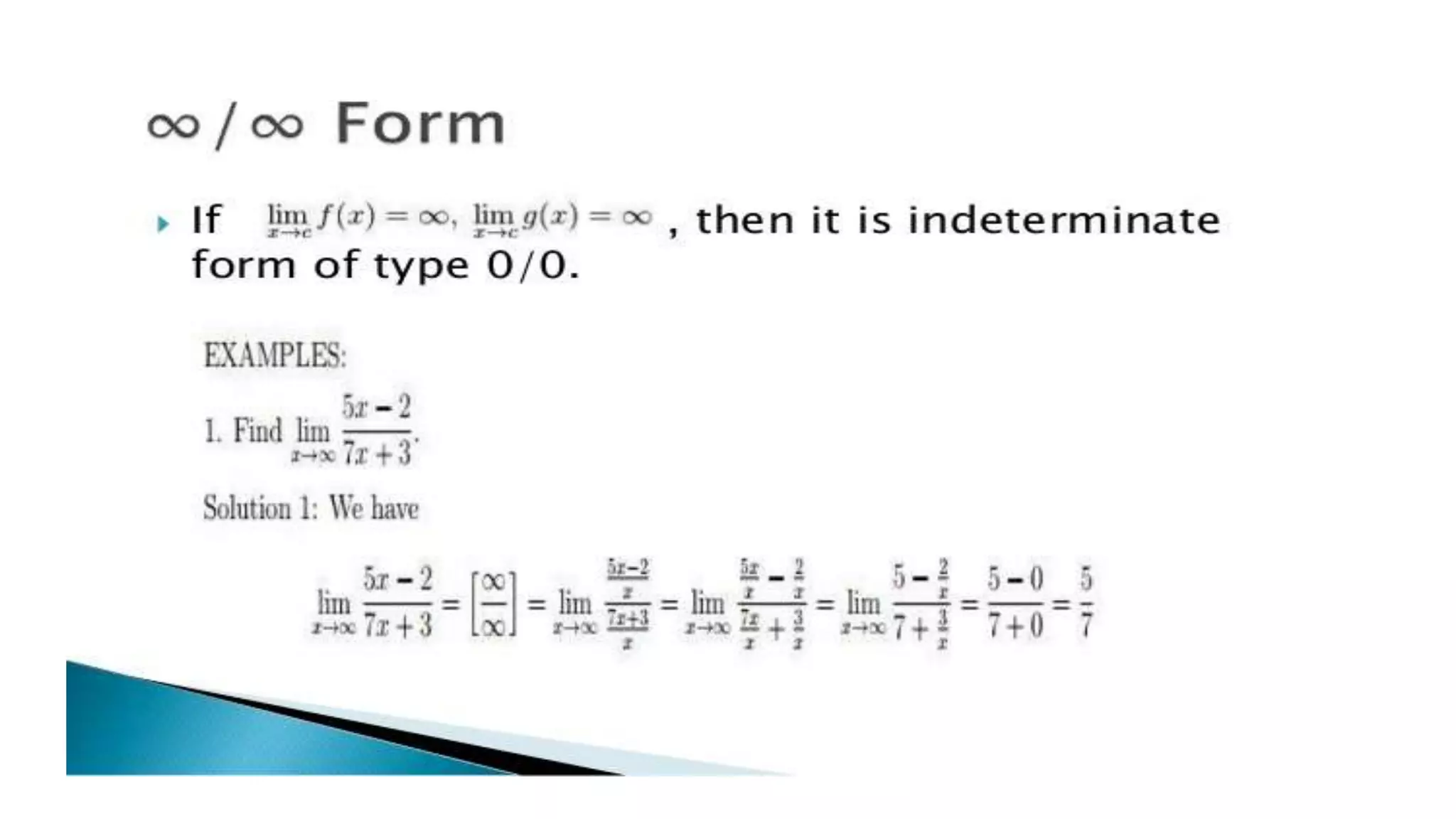 Indeterminate forms | PPT