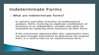 Indeterminate forms | PPT
