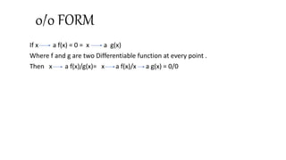 Indeterminate forms | PPT