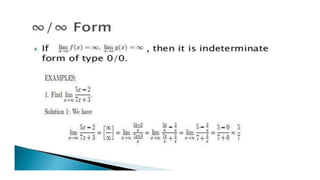 Indeterminate forms | PPT