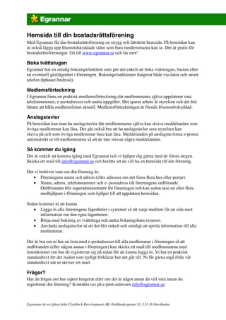 Information om e-grannar | PDF