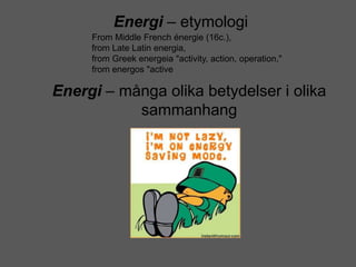 Vad är energi? | PDF