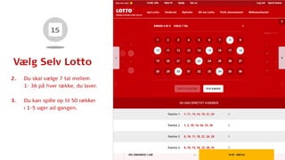 Sådan spiller du Vælg Selv Lotto | PDF