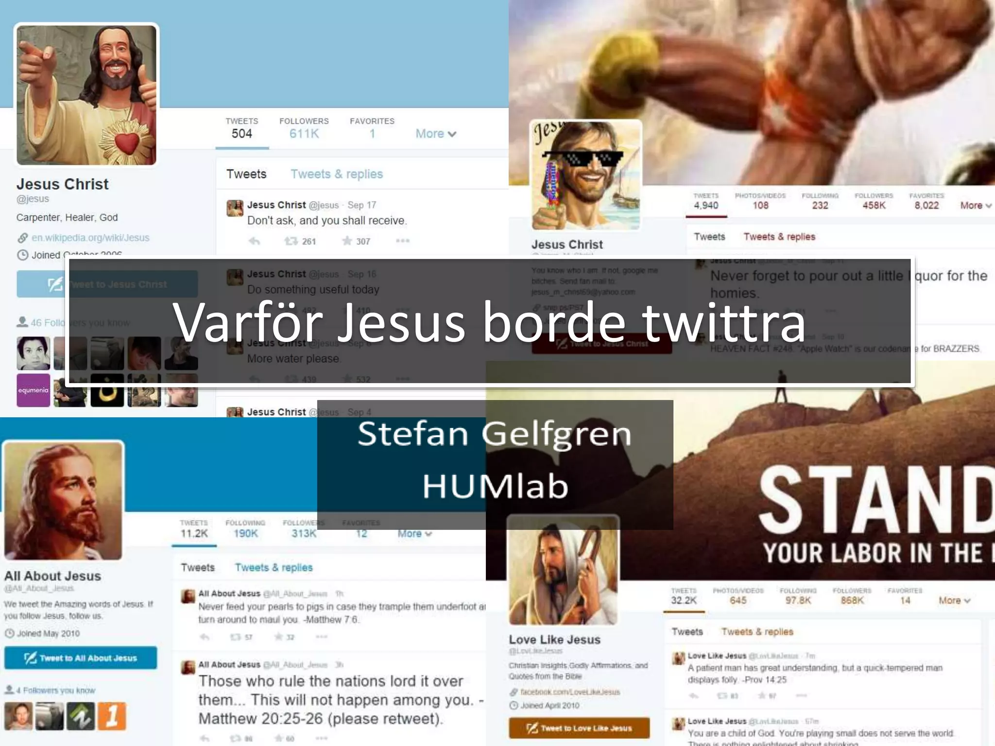 Vaför jesus borde twittra - Why Jesus should tweet | PPTX