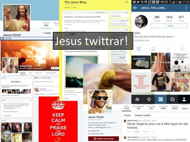 Vaför jesus borde twittra - Why Jesus should tweet | PPTX