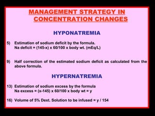 Fluid and electrolyte management in surgical patients. | PPT