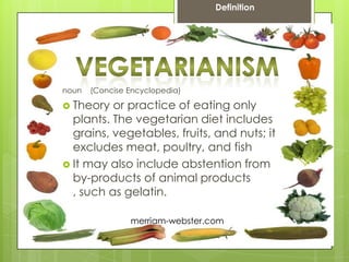 Vegetarianism | PPTX