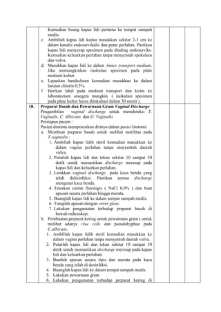 Examination of vaginal discharge with the prosedure | PDF