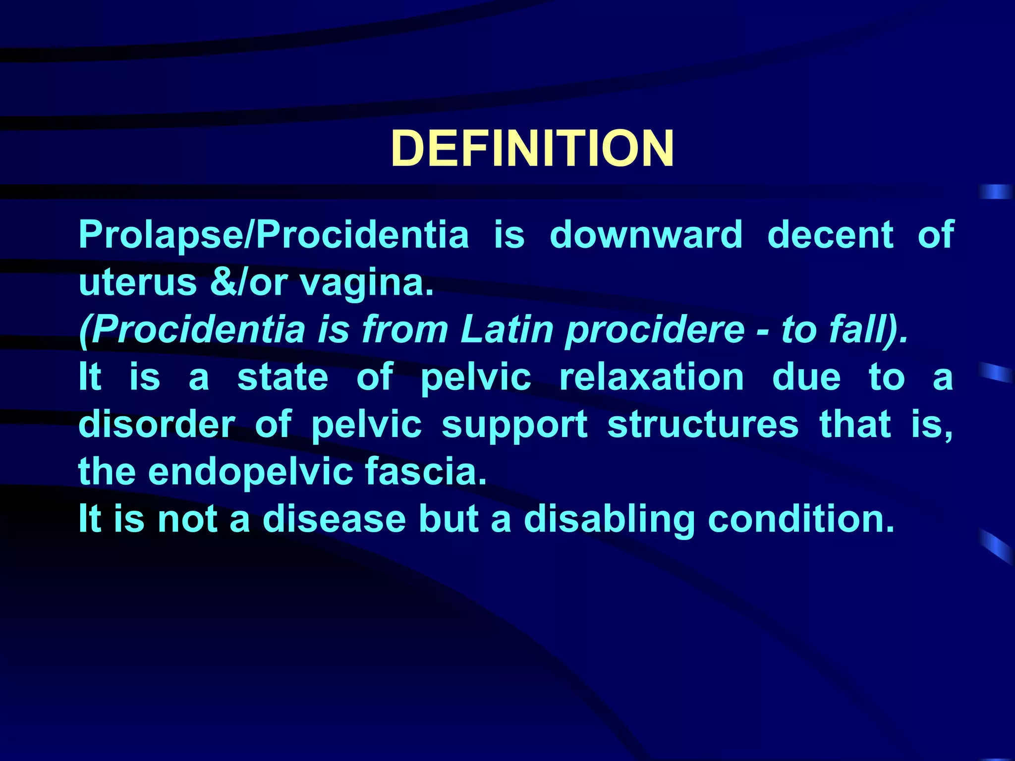 vaginal prolapse | PPT