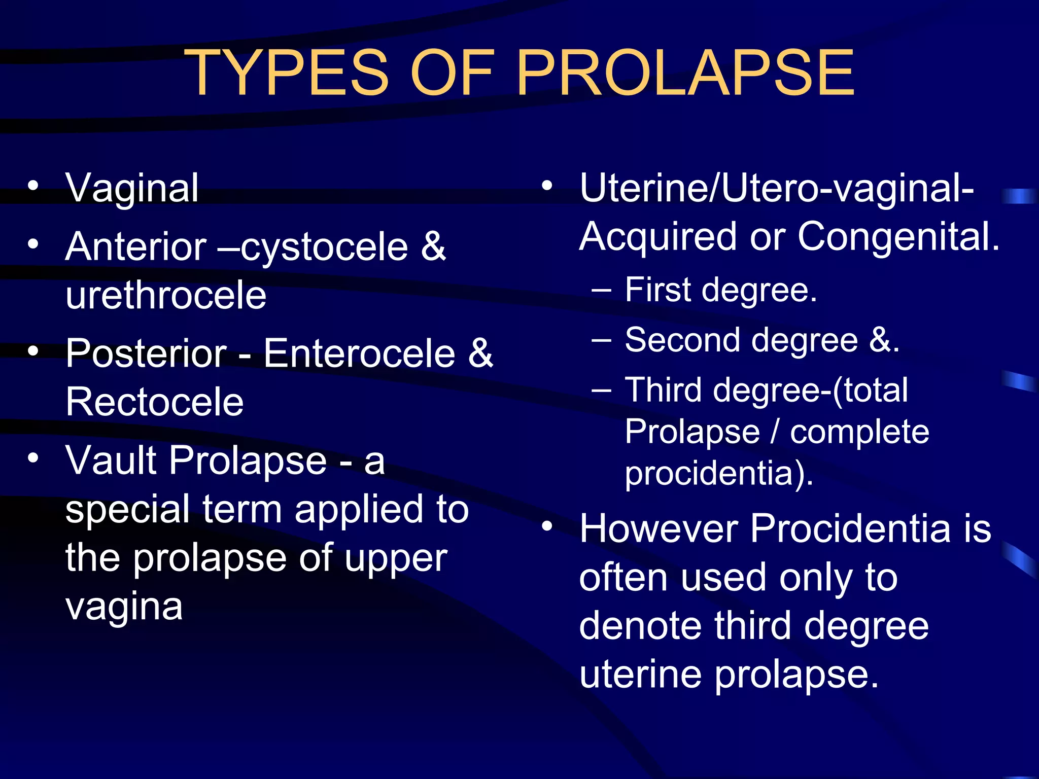 vaginal prolapse | PPT