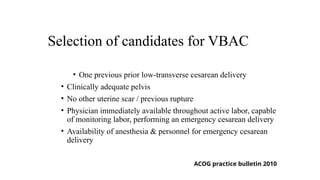 work up vaginal birth after caesarean.pptx