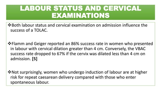 Vaginal Birth after caesarean section by Dr. Elioba J. Raimon | PPT