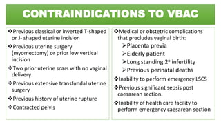 Vaginal Birth after caesarean section by Dr. Elioba J. Raimon | PPTX
