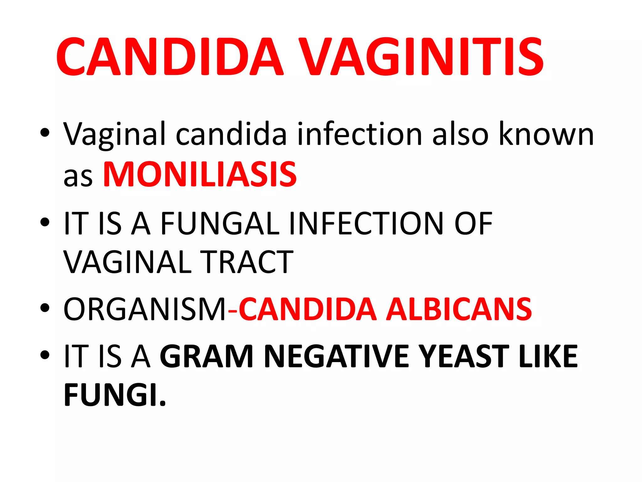 Vaginal Candidiasis Slide