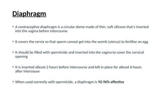 Vaginal Contraceptives: Types, Mechanism & Effectiveness.pptx