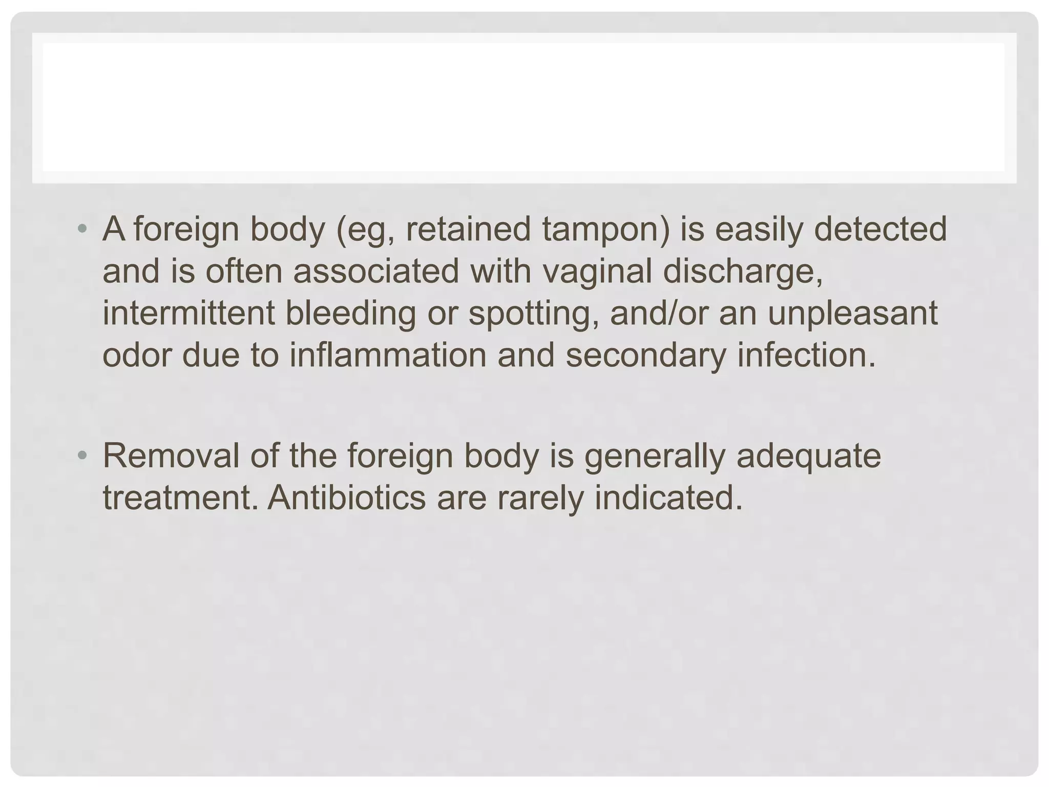 Vaginal Discharge | PPTX