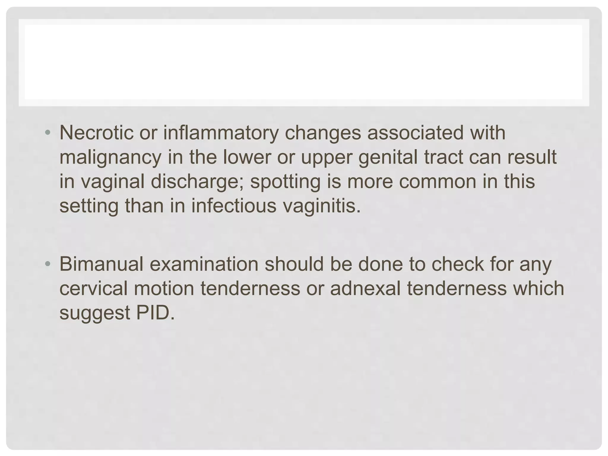 Vaginal discharge | PPTX