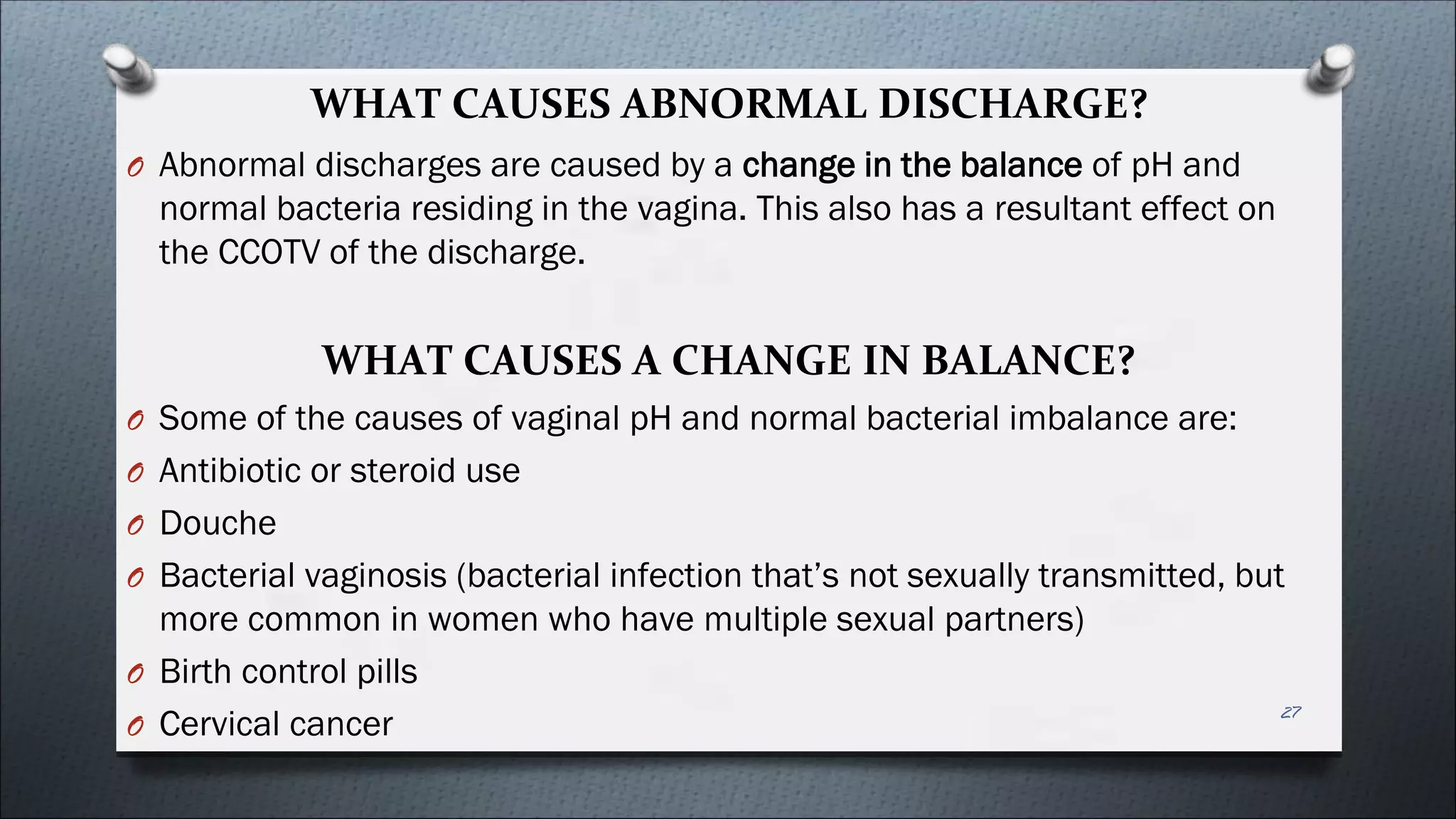 Vaginal discharge(1) | PPTX