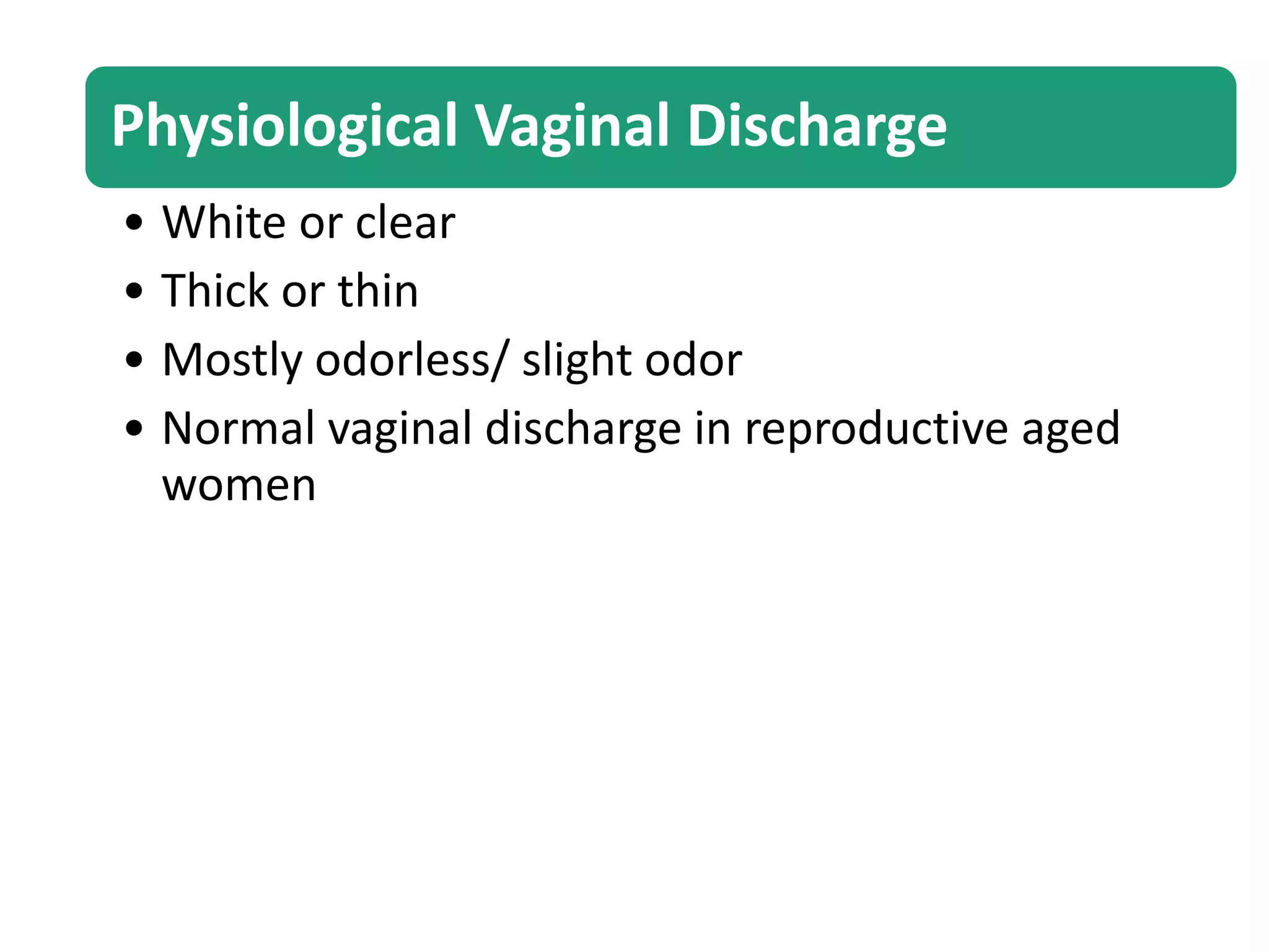 Vaginal discharge | PPTX