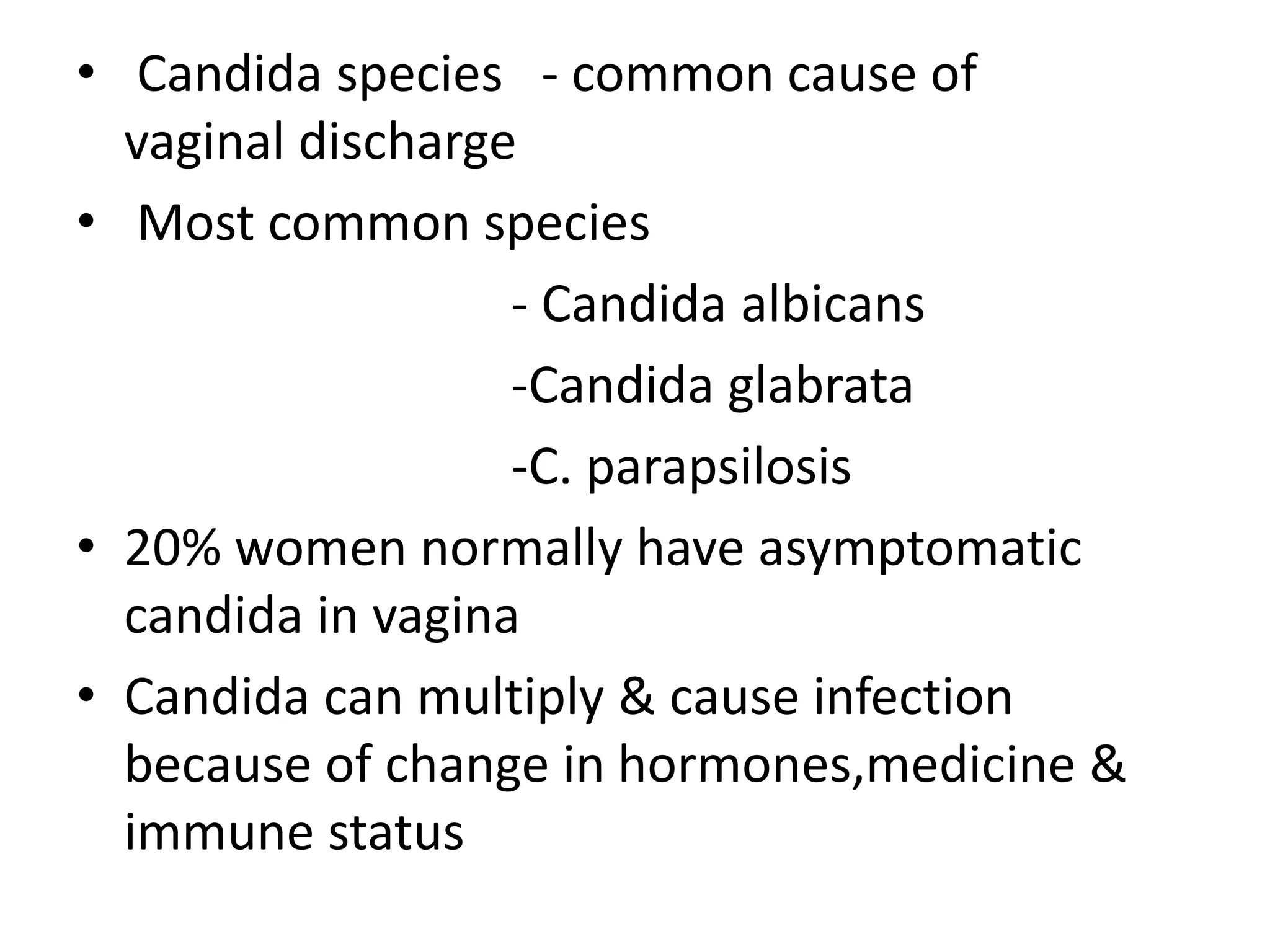 Vaginal discharge candidiasis | PPT