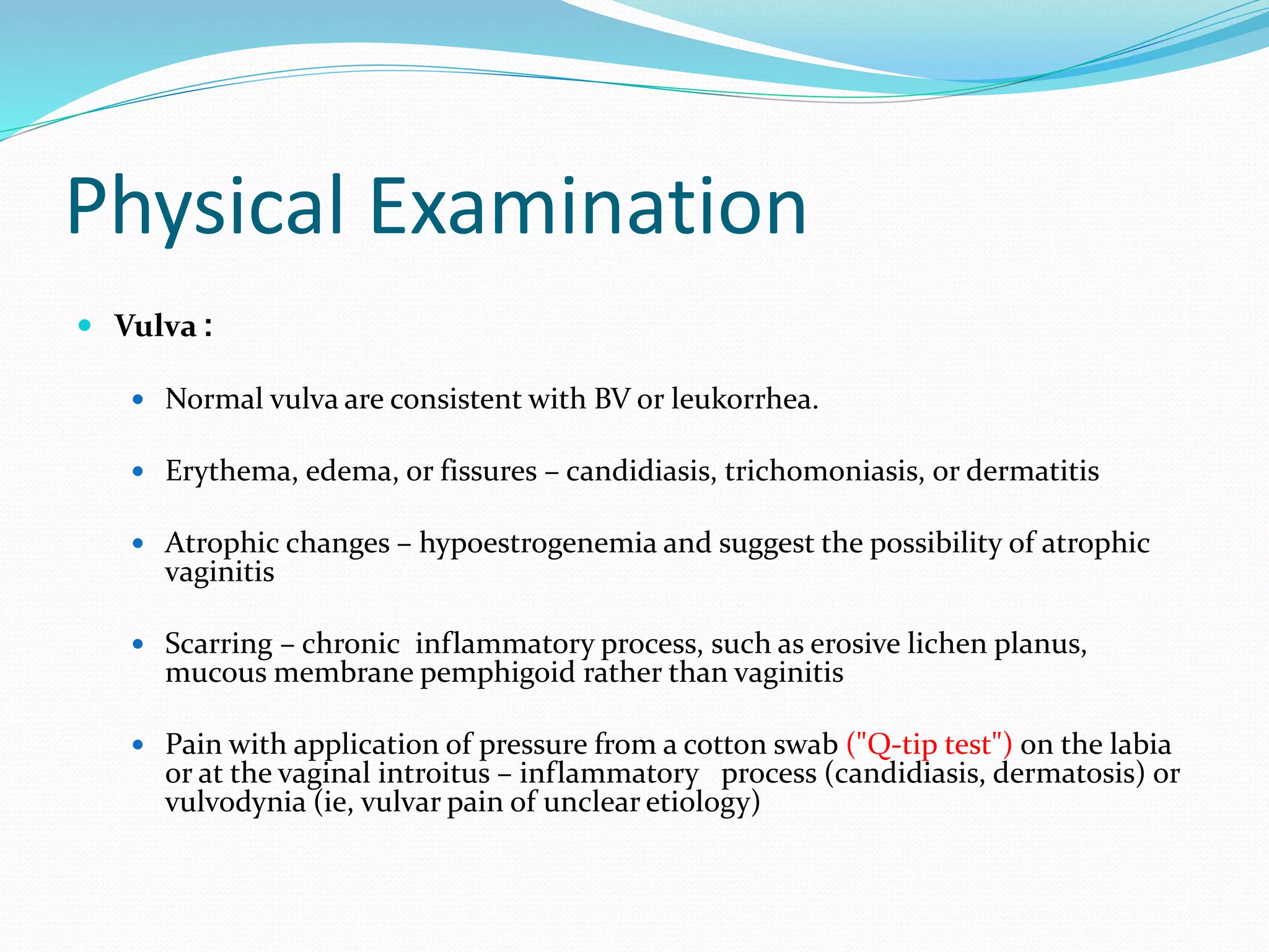 Vaginal Discharge syndrome and general management | PPTX
