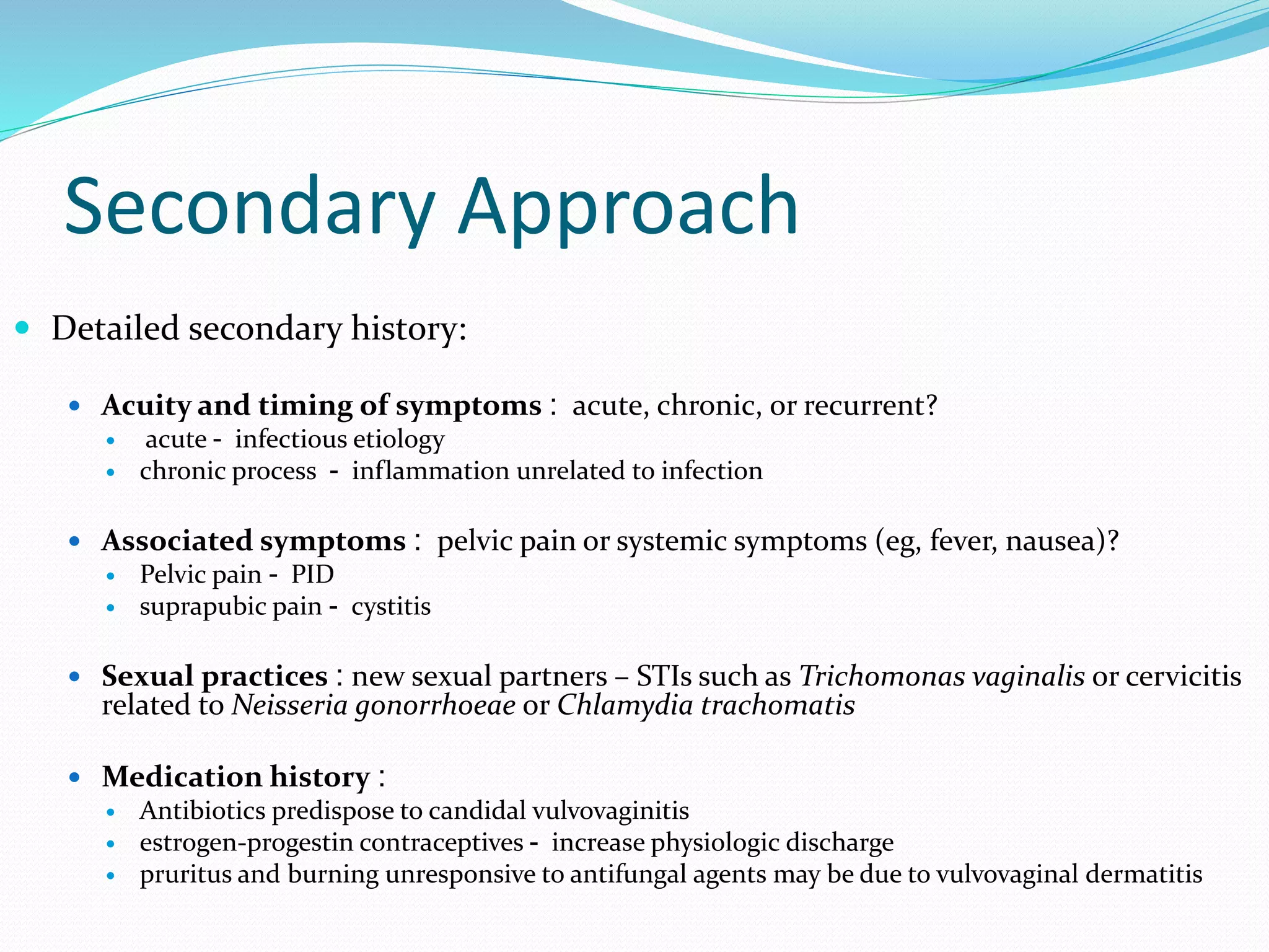 Vaginal Discharge syndrome and general management | PPTX